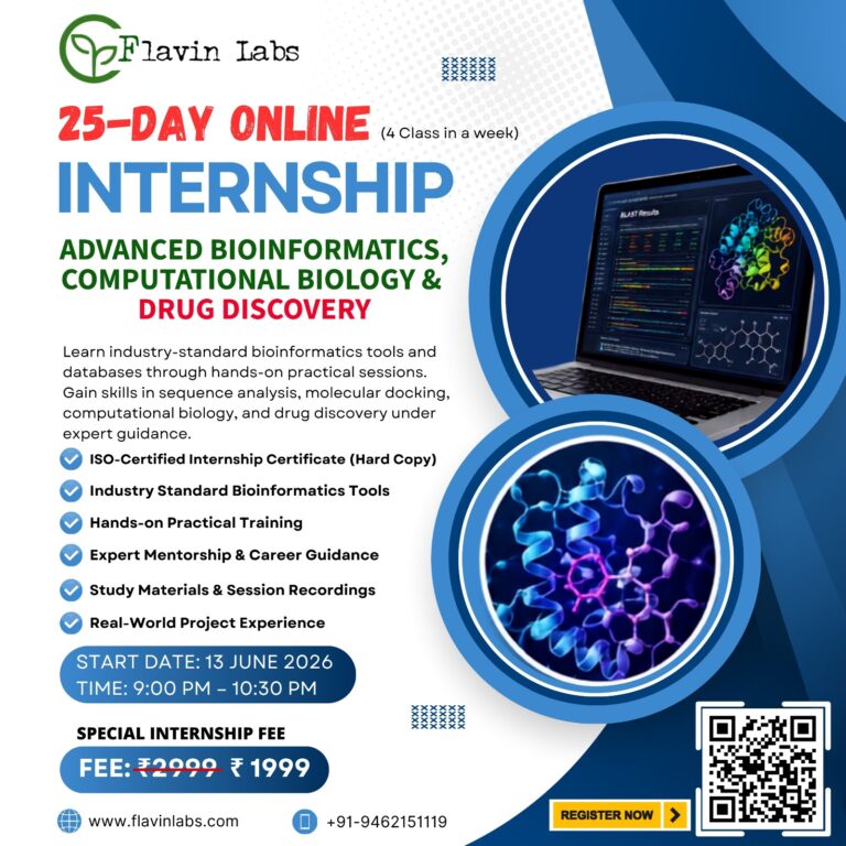 25-Day Online Internship on Advanced Bioinformatics, Computational ...